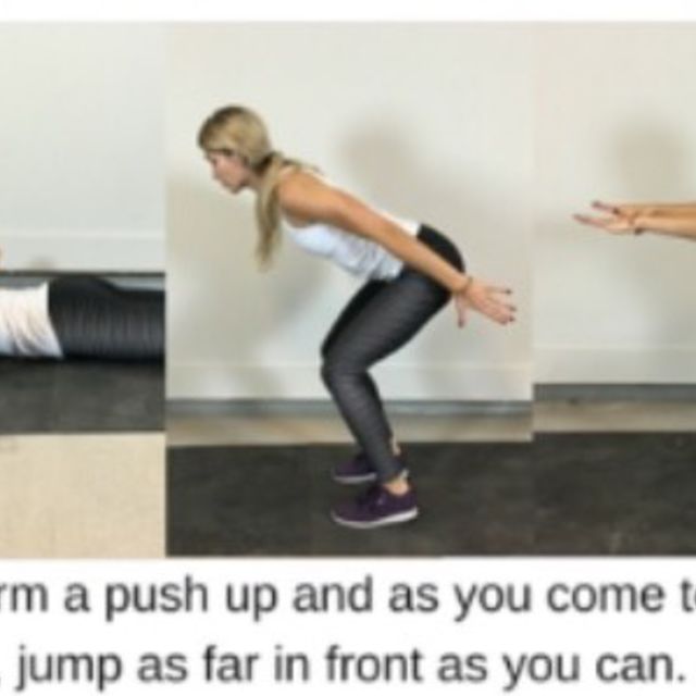 Push Up To Long Jump by Christa C. - Exercise How-to - Skimble