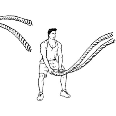 Battle Rope Woodchop Slams by Charlotte M. - Exercise How-to - Skimble