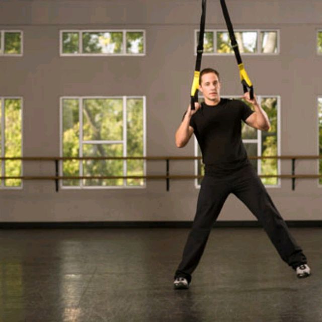 Trx Assisted Side Lunge With Arm Raise By Karina Scheers Exercise How
