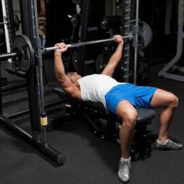 Smith Machine Bench Press by Daniel Arixi - Exercise How-to - Skimble