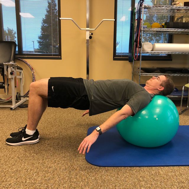 Single Leg Ball Bridge by Jeff Williams - Exercise How-to - Skimble