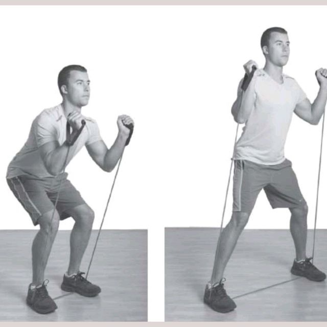 Resistance Band Squat Shuffle by Saeed H. - Exercise How-to - Skimble