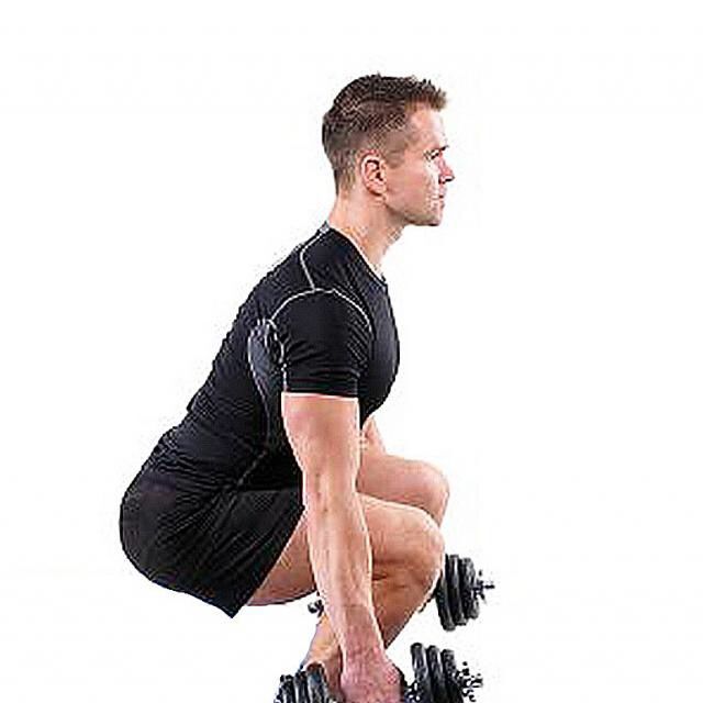Dumbell Squat To Curl To Press by Steven Kent - Exercise How-to - Skimble