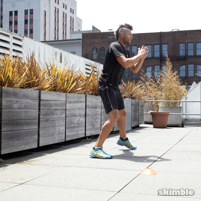 Side Lunge Shuffle Hops - Exercise How-to - Skimble