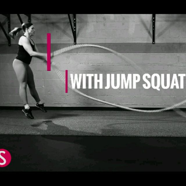 Single Arm Wave With Jump Squat by Rema M. - Exercise How-to - Skimble