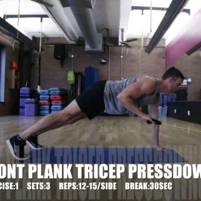 Front Plank Tricep Extension by Dennis Richardson - Exercise How-to ...