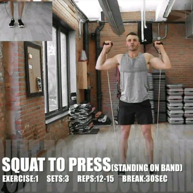 Squat To Press by Dennis Richardson - Exercise How-to - Skimble