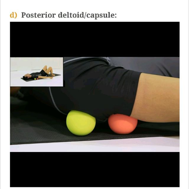 Back Of Shoulder Ball Roll by Ali C. - Exercise How-to - Skimble
