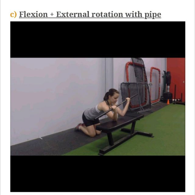 Flexion And External Rotation Shoulder Stretch by Ali C. - Exercise How ...
