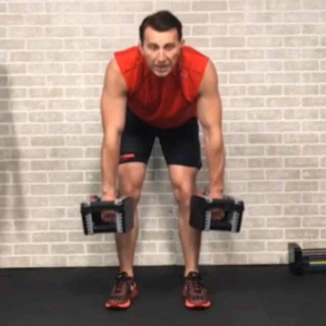 Dumbbell Power Pull From Knees by Dennis Richardson - Exercise How-to ...