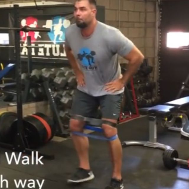 Banded Lateral Walk [20 Steps Each Way] by 💖 P. - Exercise How-to - Skimble