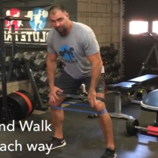 Banded Lateral Walk [20 Steps Each Way] by 💖 P. - Exercise How-to - Skimble