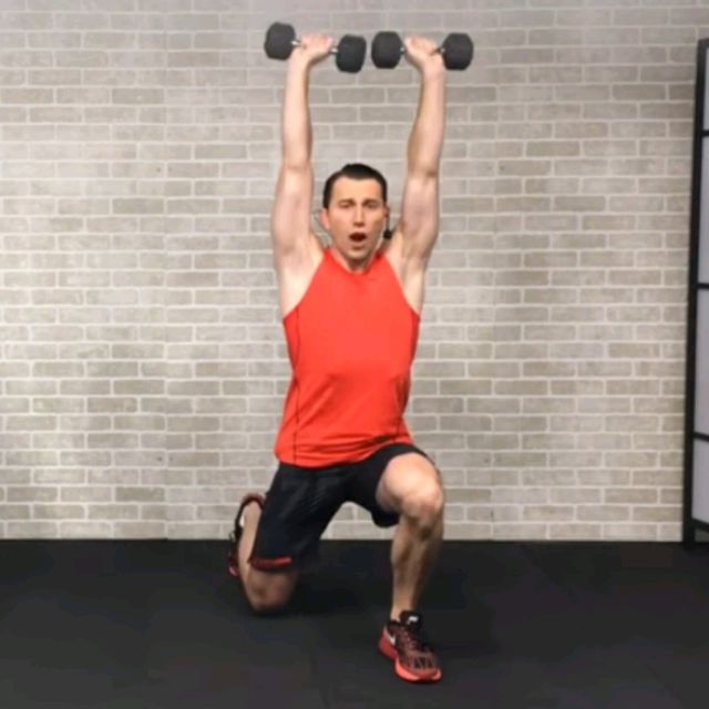 Reverse Lunge + Thruster by Dennis Richardson - Exercise How-to - Skimble