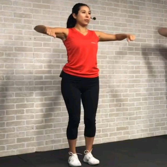 March In Place + External Rotation/Arm Crossover by Dennis R ...