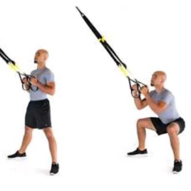 Suspension Sumo Squats by Kelly R. - Exercise How-to - Skimble