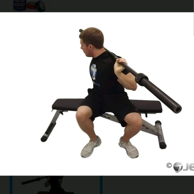 Barbell Seated Twist by Zunaid S. - Exercise How-to - Skimble