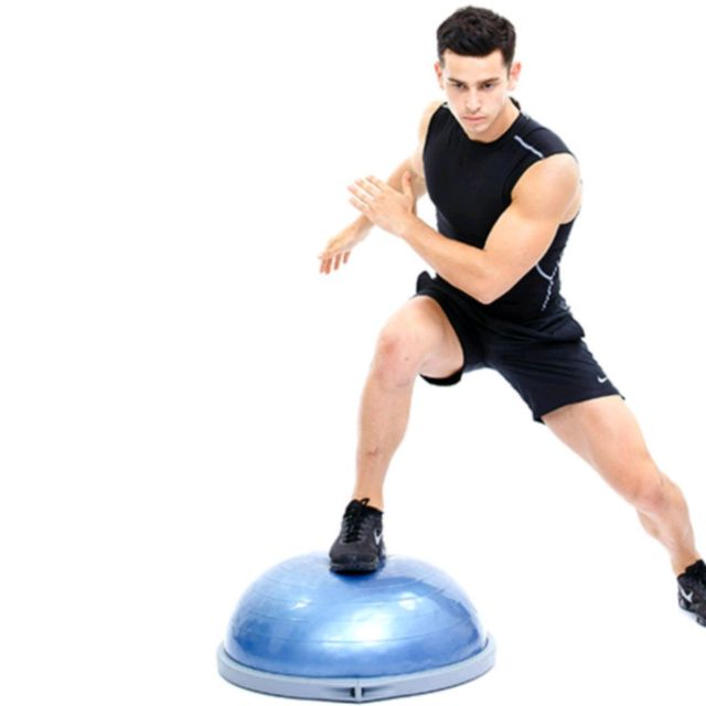 Legs - Bosu Crossover Lunge by Saranyapong T. - Exercise How-to - Skimble