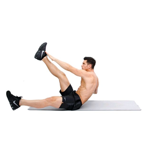 Abs - Toe Touch 2 by Saranyapong T. - Exercise How-to - Skimble