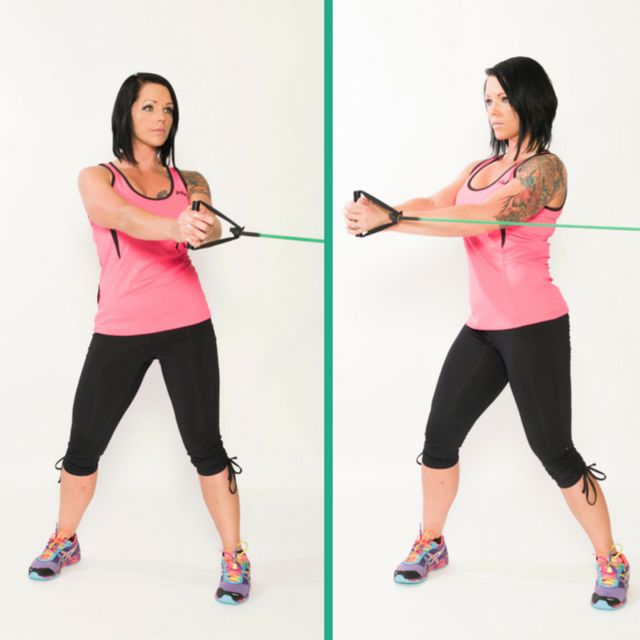 Right Rope Horizontal Chop by Mara S. - Exercise How-to - Skimble