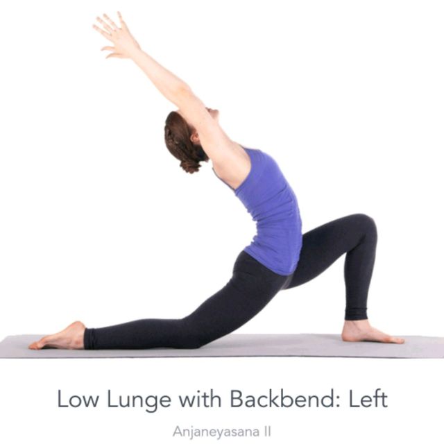 Left Low Lunge With Backbend by 𝔻𝕖𝕤𝕖𝕣𝕥 𝔽𝕠𝕩🦊 🌟 - Exercise How-to - Skimble