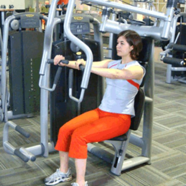 Machine Bench Press by Darla Whisenand - Exercise How-to - Skimble