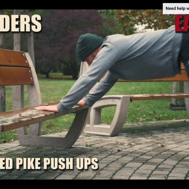Inclined Pike Pushups by Andrew Walz - Exercise How-to - Skimble
