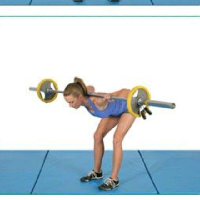 Barbell good morning by Janice C - Exercise How-to - Skimble