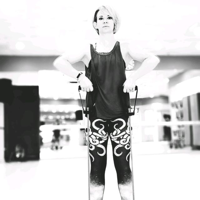 Chest Pull With A Resistance Band by Jordan Wardle - Exercise How-to ...