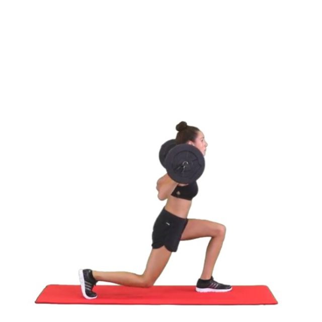 Reverse Barbell Lunge by Tara L. - Exercise How-to - Skimble