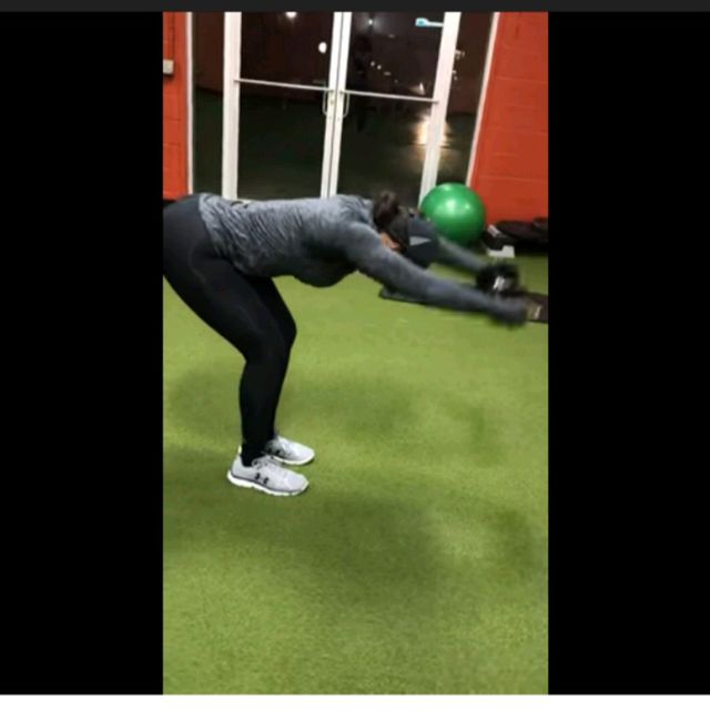 Bent Over Dumbbell Raise by Keyiera Hamilton - Exercise How-to - Skimble