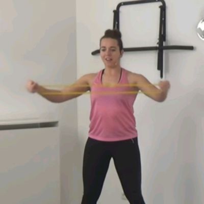Overhead Band Stretch by Lsa Lp - Exercise How-to - Skimble