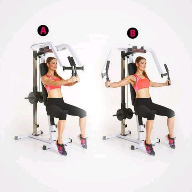 seated chest fly by Parul P. - Exercise How-to - Skimble