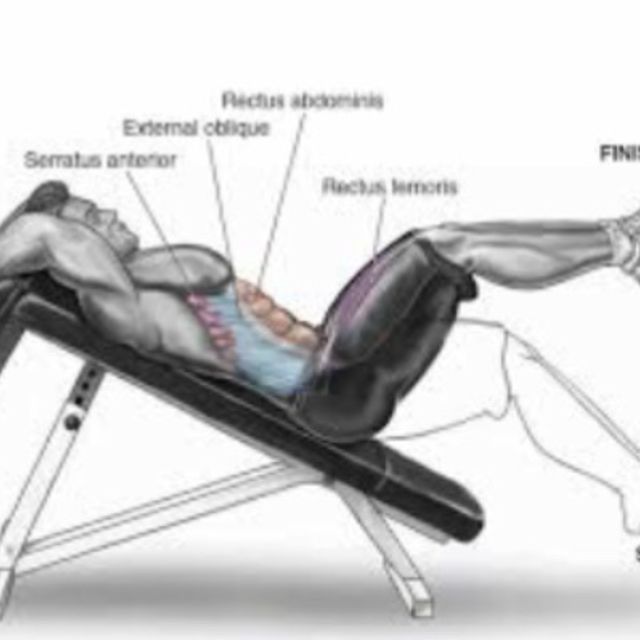 Incline leg raises by Adele A. - Exercise How-to - Skimble