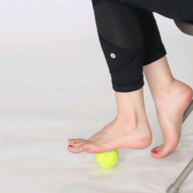 Tennis Ball Foot Roll by Bernadette C. - Exercise How-to - Skimble
