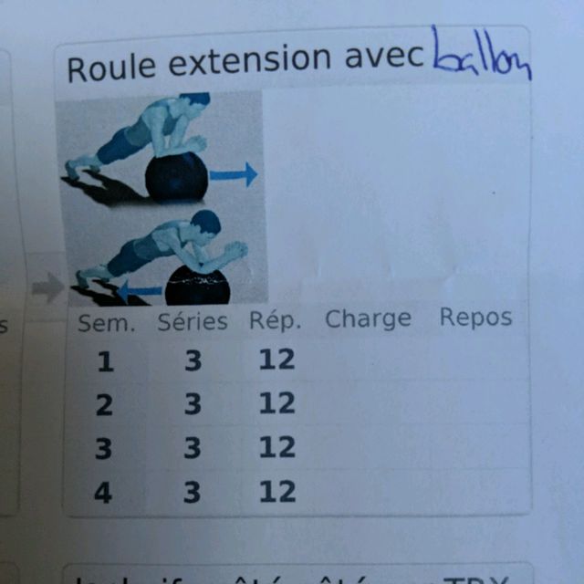 Roule Extension Avec Ballon by Philippe S. - Exercise How-to - Skimble