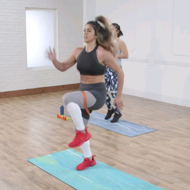 Stationary Sprints Loop Band by Bernadette C. - Exercise How-to - Skimble