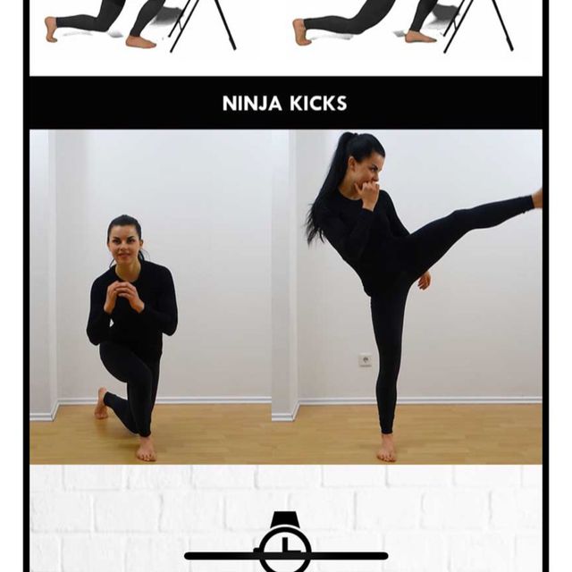 Ninja Kickss by Bridgitte Dabrowski - Exercise How-to - Skimble