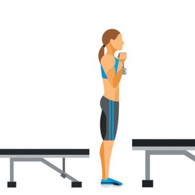 Squats Onto Low Step by Adele A. - Exercise How-to - Skimble