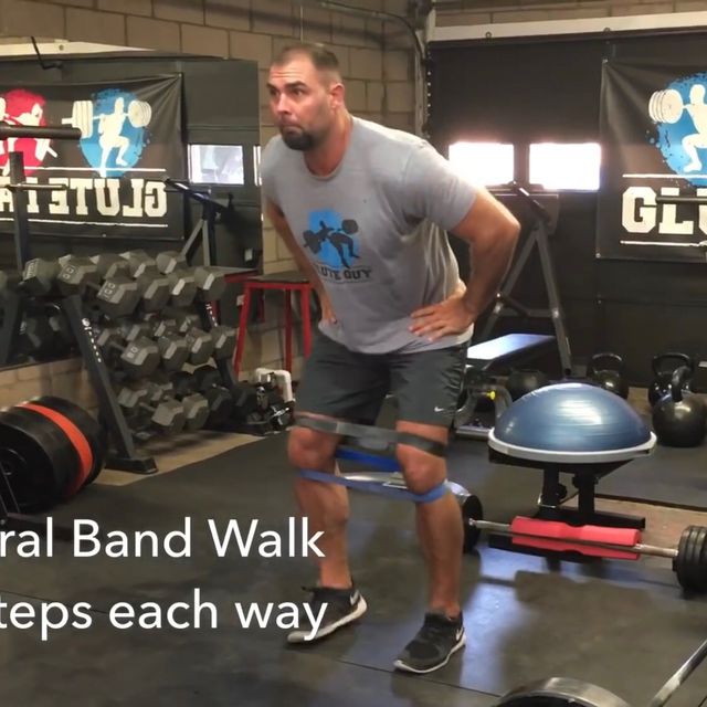 Lateral Walk With Mini Band by E L. - Exercise How-to - Skimble