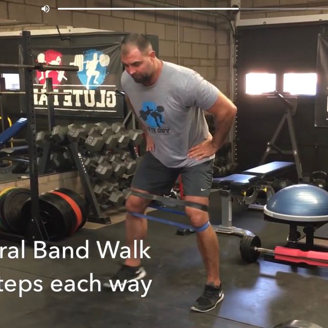 Lateral Walk With Mini Band by E L. - Exercise How-to - Skimble