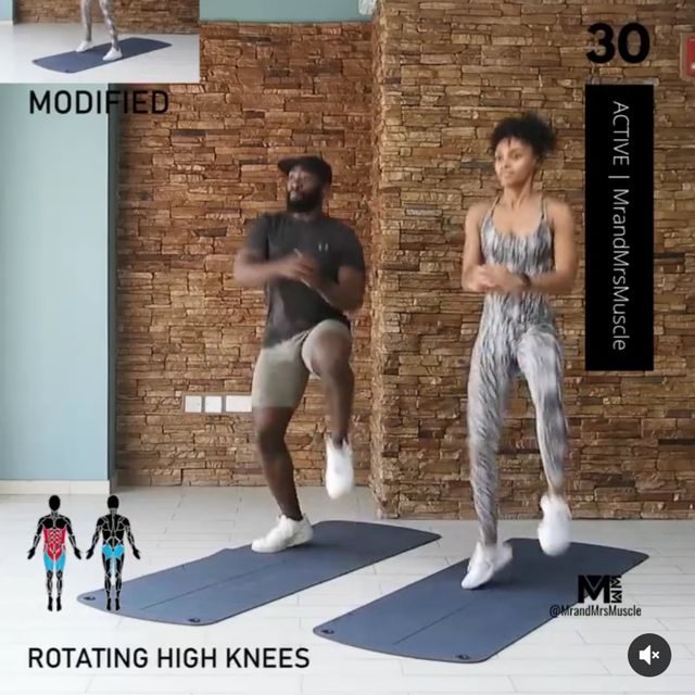 Rotating High Knees by Cleo W. - Exercise How-to - Skimble