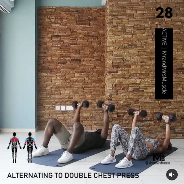 Alternating To Double Chest Press by Cleo W. - Exercise How-to - Skimble