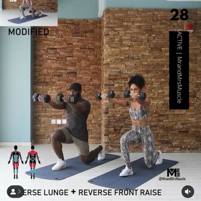 Reverse Lunge And Reverse Front Raise by Cleo W. - Exercise How-to ...