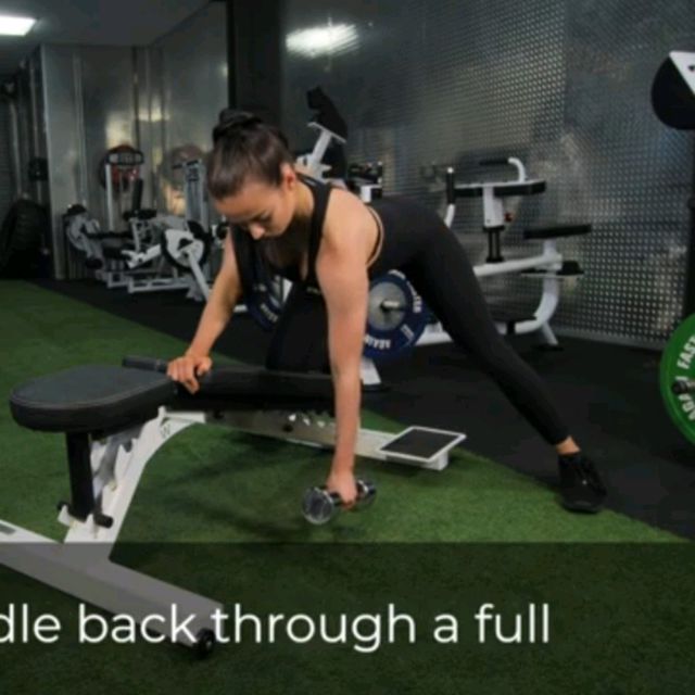 Bent Over 1-Arm DB Row by Danielle Ahler - Exercise How-to - Skimble