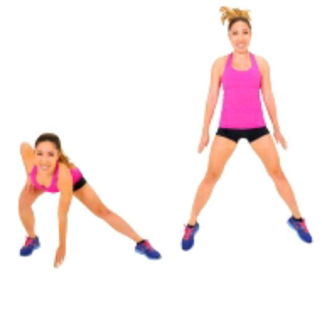 Side lunge hop by Shew F. - Exercise How-to - Skimble