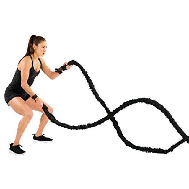 Battle Rope by E M - Exercise How-to - Skimble Workout Trainer