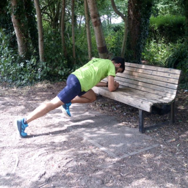 Plank In Bench With Hip Flexion by Miguel Gisbert - Exercise How-to ...