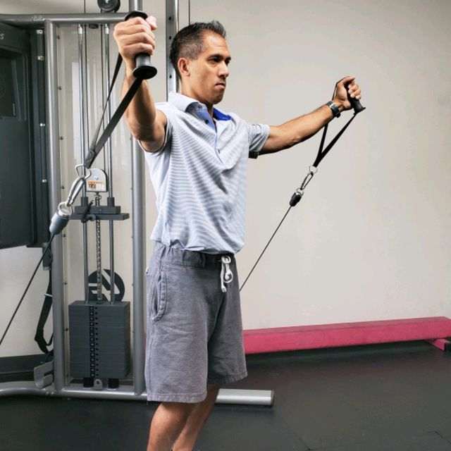 Cable Standing Shoulder Raise And Scaption by Juan Paolo G. - Exercise ...