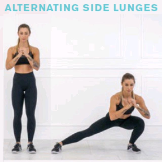 Alternating Side Lunge by Lily Rinehart-mann - Exercise How-to - Skimble