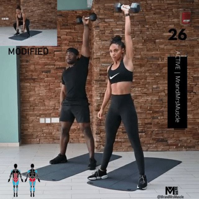 Alternate DB Clean And Press by Cleo W. - Exercise How-to - Skimble